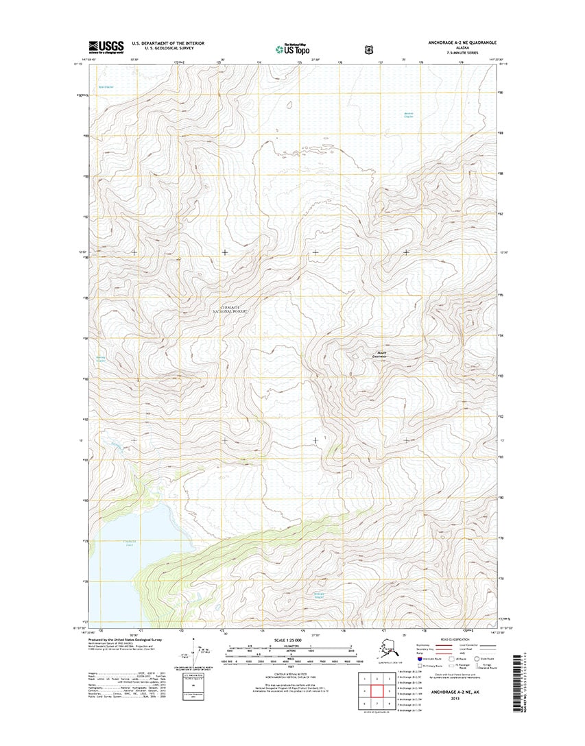 USGS Topo Map: Anchorage A-2 NE (Southcentral Alaska) - Topo Maps ...