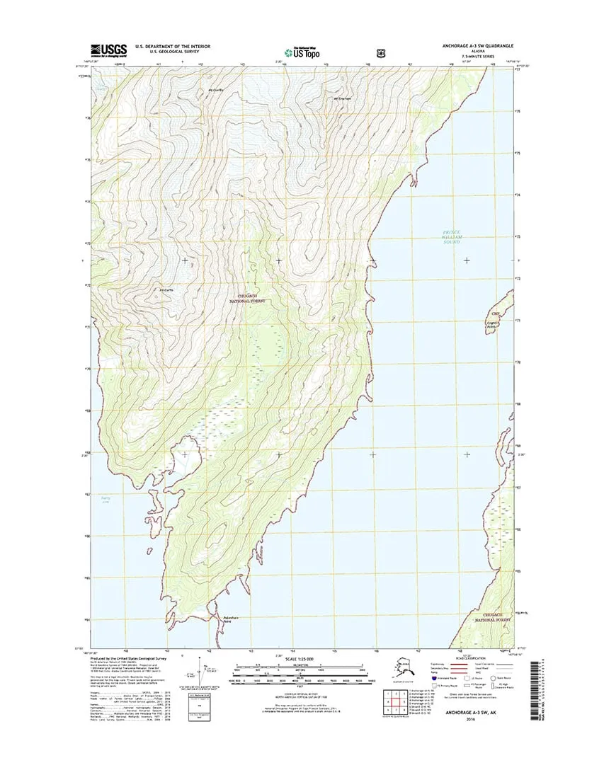 USGS Topo Map: Anchorage A-3 SW (Southcentral Alaska) - Topo Maps ...