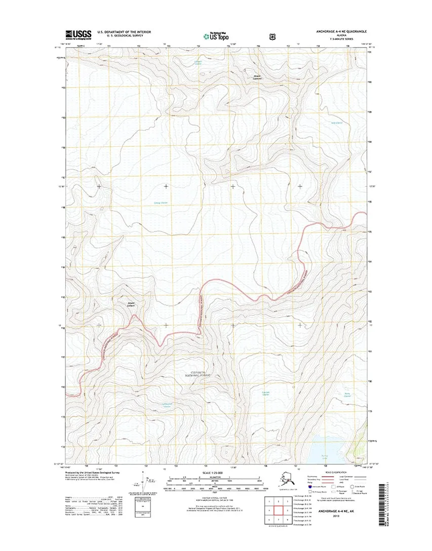 USGS Topo Map: Anchorage A-4 NE (Southcentral Alaska) - Topo Maps ...