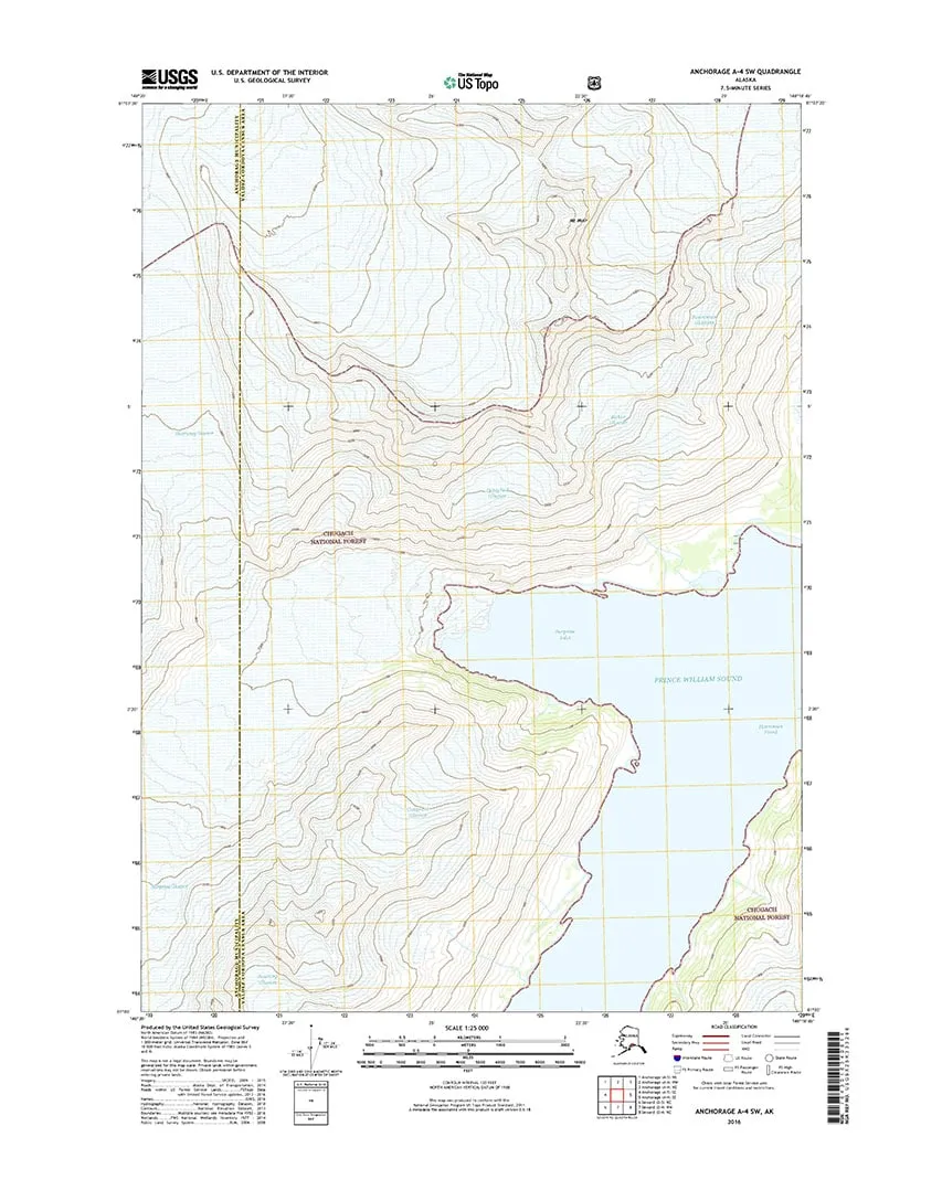 USGS Topo Map: Anchorage A-4 SW (Southcentral Alaska) - Topo Maps ...