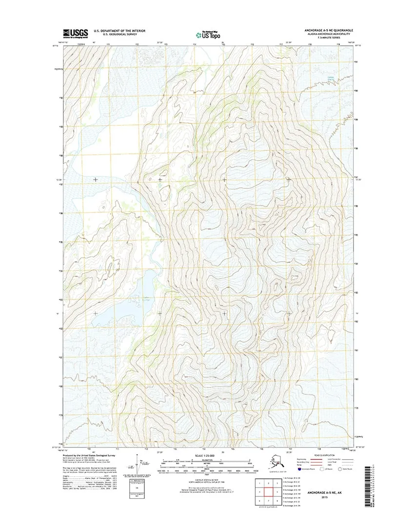 USGS Topo Map: Anchorage A-5 NE (Southcentral Alaska) - Topo Maps ...