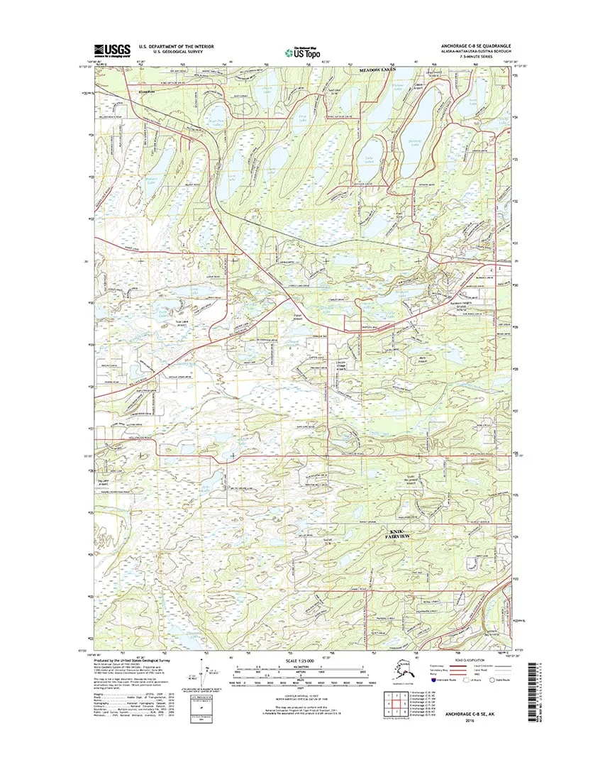 USGS Topo Map: Anchorage C-8 SE (Southcentral Alaska) - Topo Maps ...