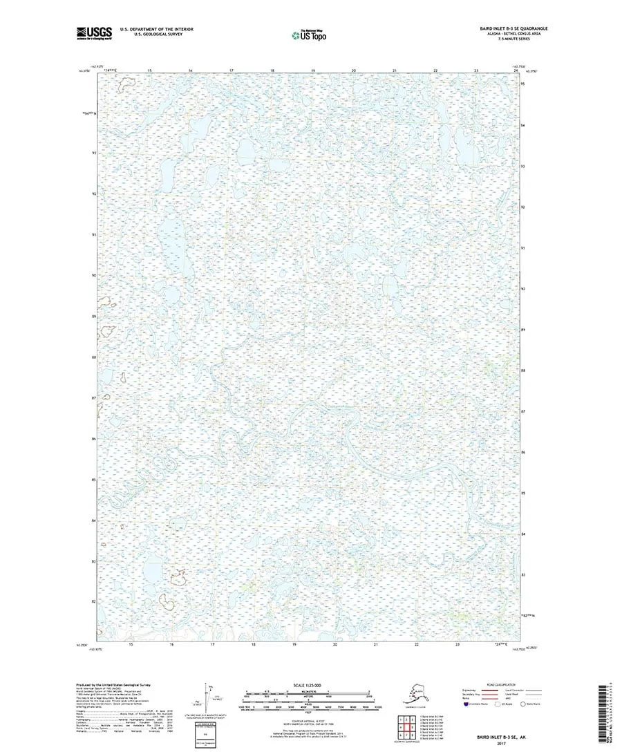 USGS Topo Map: Baird Inlet B-3 SE (Southwest Alaska) - Topo Maps ...