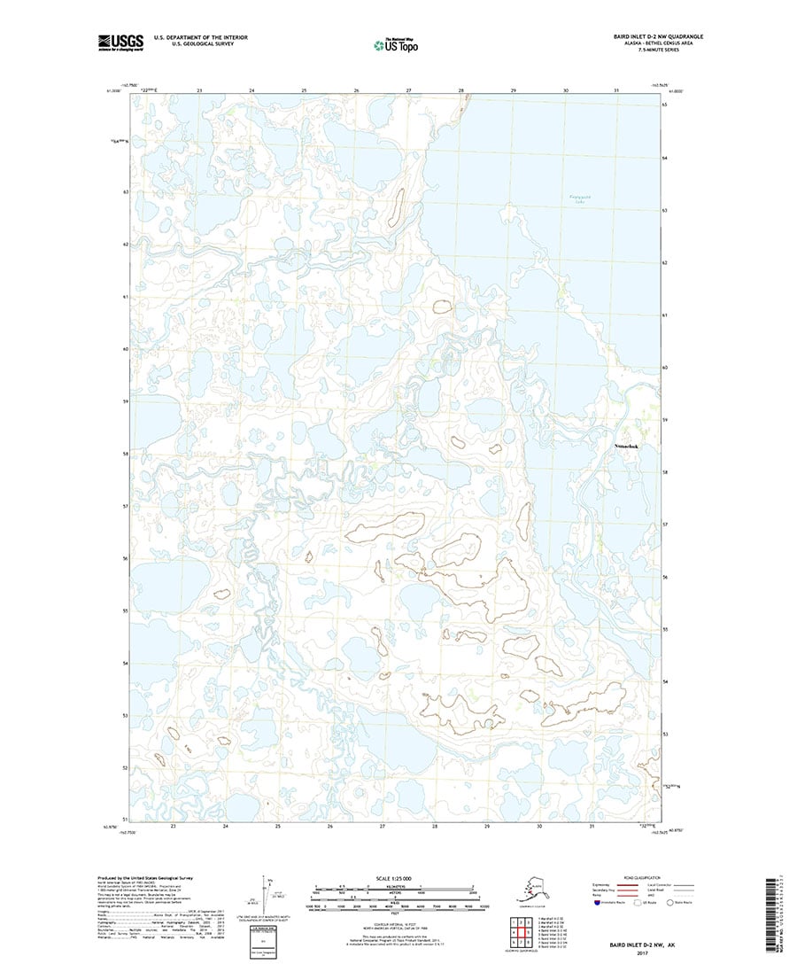 USGS Topo Map: Baird Inlet D-2 NW (Southwest Alaska) - Topo Maps ...