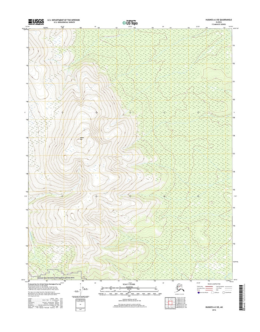 USGS Topo Map: Hughes A-2 SE (Interior Alaska) - Topo Maps - Alaska ...