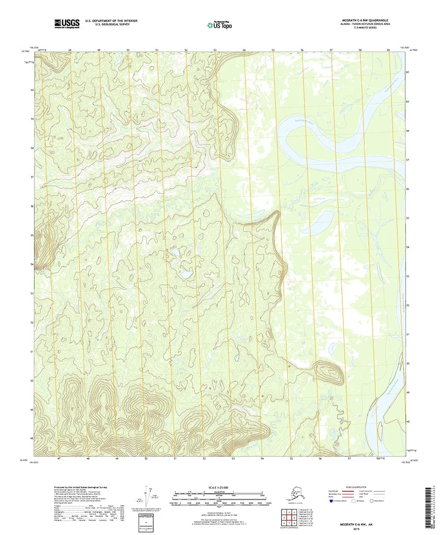 USGS Topo Map: McGrath C-6 NW (Interior Alaska) - Topo Maps - Alaska Handbook