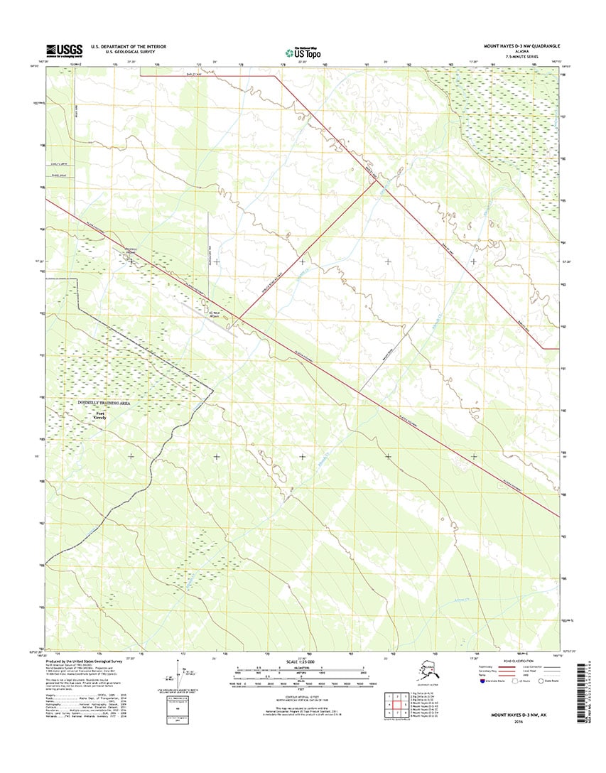 USGS Topo Map: Mount Hayes D-3 NW (Interior Alaska) - Topo Maps ...